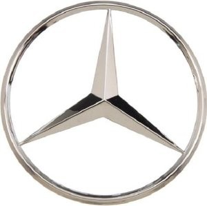 Simbol Mercedes Sigla plastic aspect cromat diametru 11, 5 cm Mercedes ...
